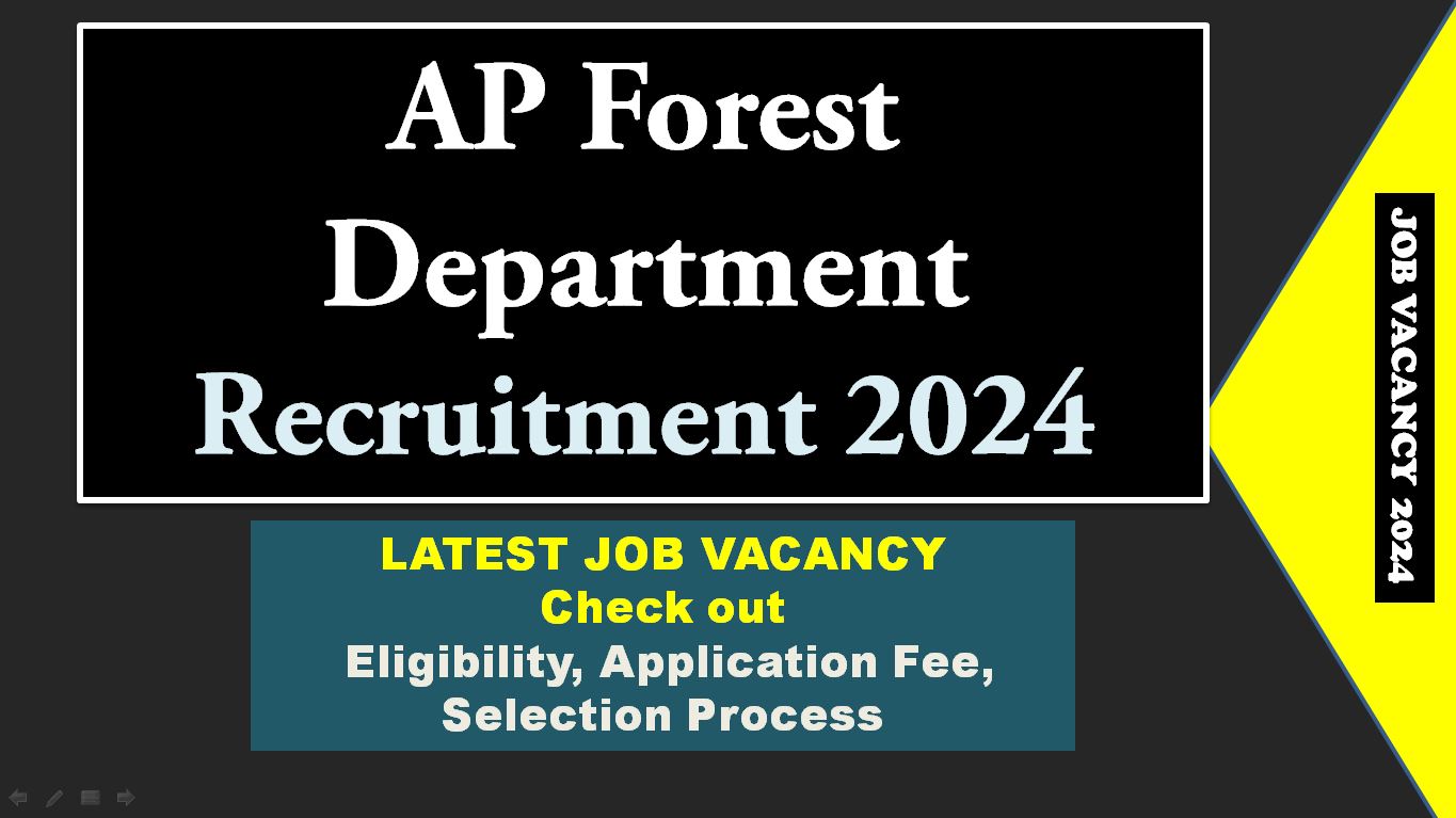 AP Forest Department Recruitment 2024 Apply Online,Eligibility ...